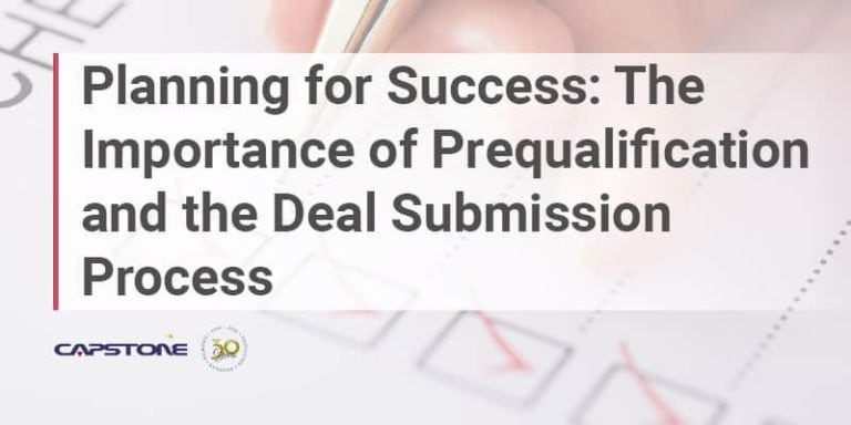 Planning for Success: The Importance of Prequalification and the Deal ...